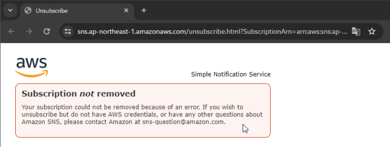 Amazon SNS で誤って Unsubscribe されるのを防ぐ方法｜ 開発者ブログ ｜ 株式会社アイソルート